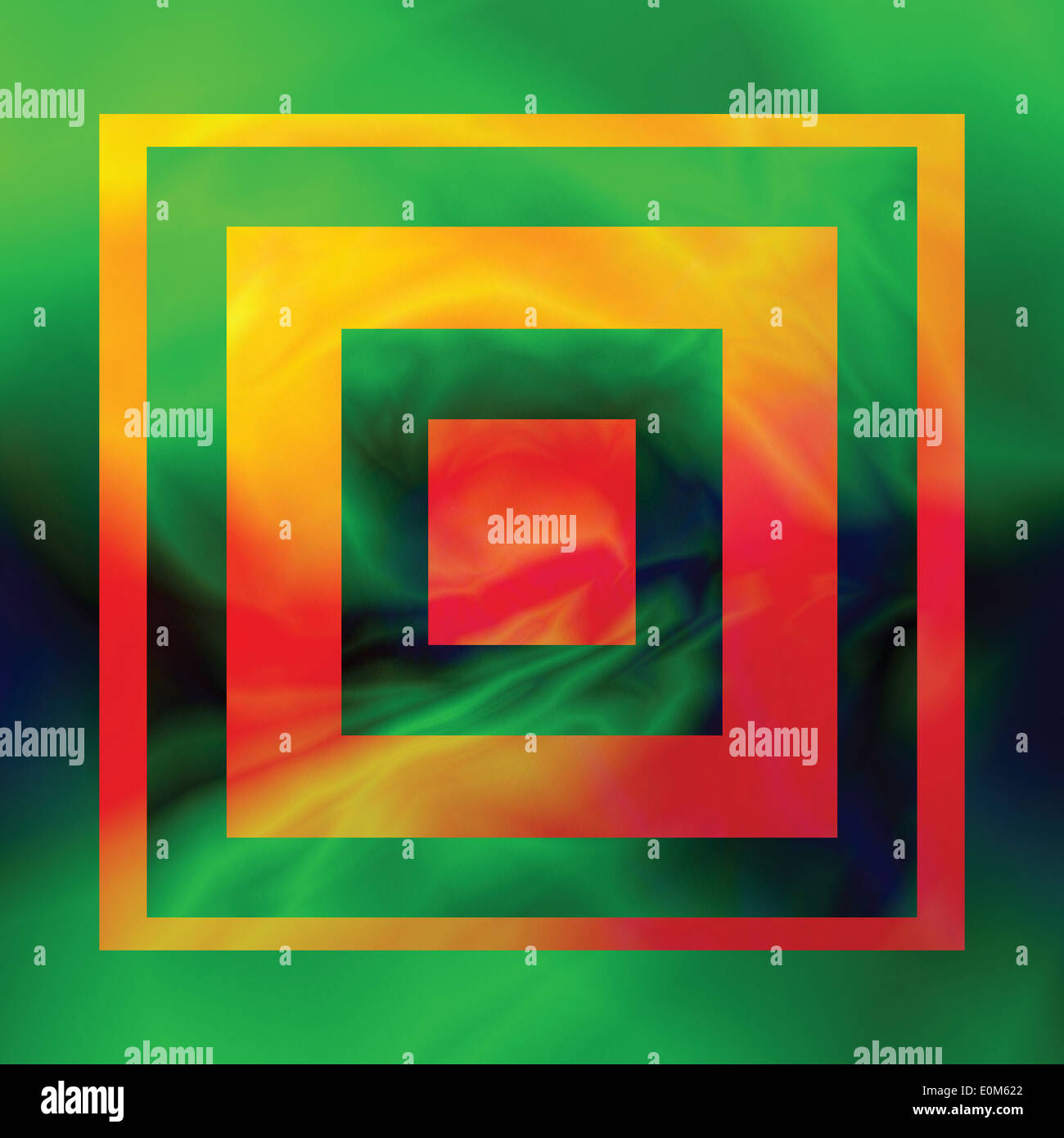 colorful illustration with abstract frame for your design Stock Photo ...