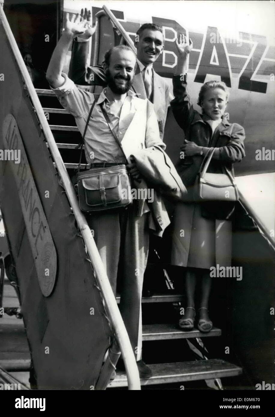 Sep. 09, 1953 - French Himalaya expedition back in Paris woman climber ...