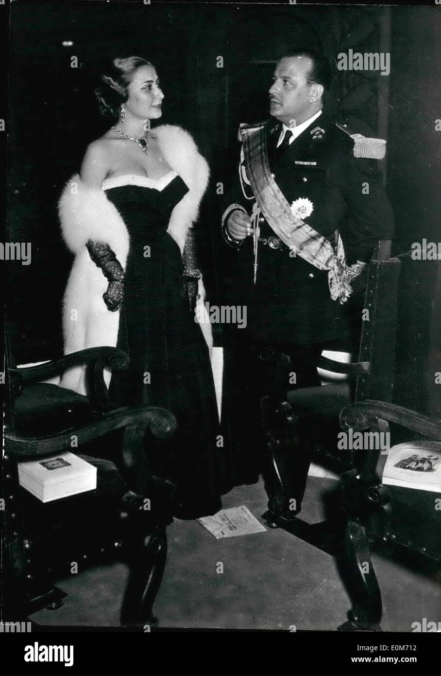 Nov. 11, 1953 - Bey's family attend a society ball in Tunisia. Princess ...