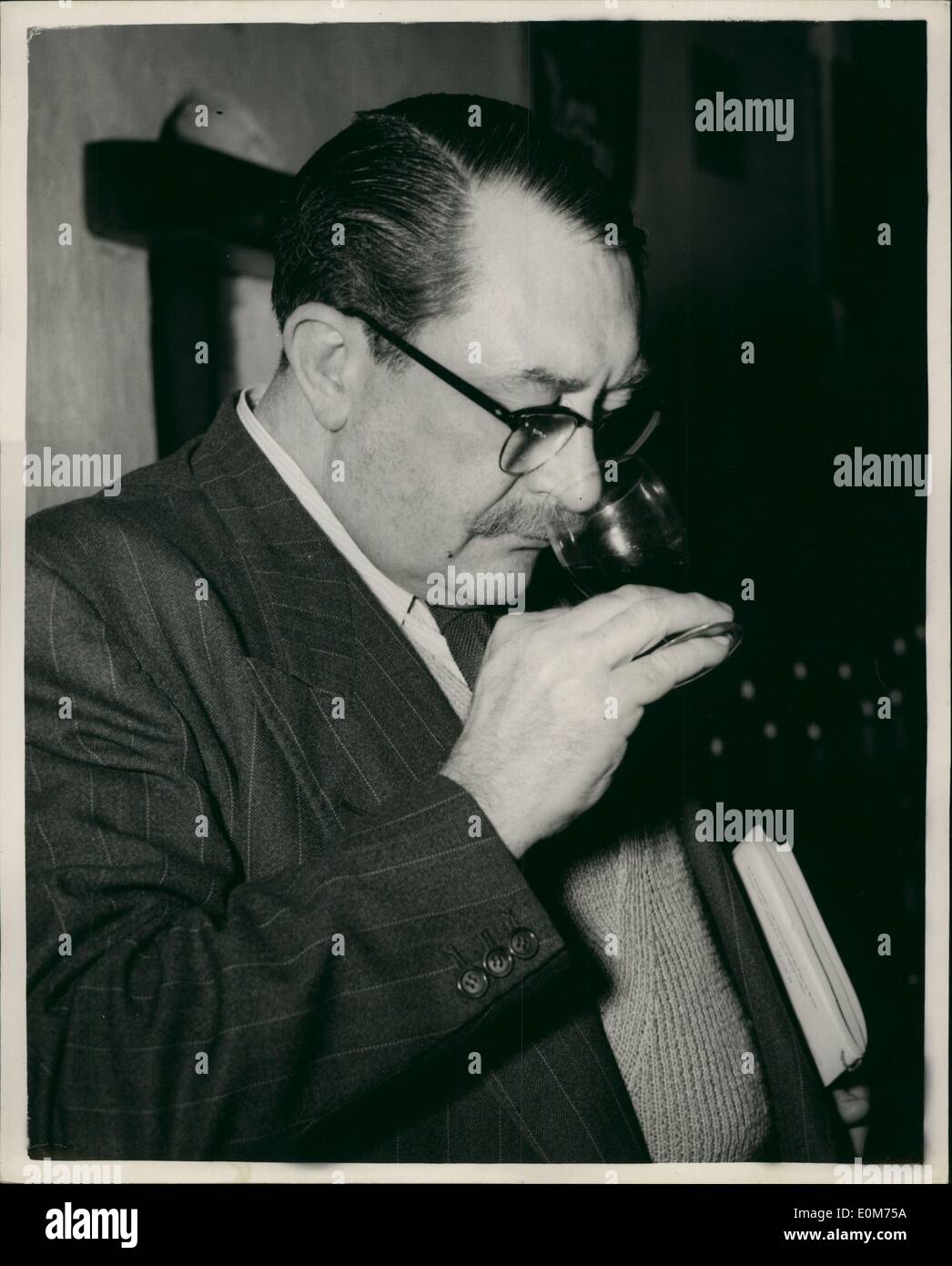 Oct. 10, 1953 - Annual tasting of the French wines in London. Gilbert ...