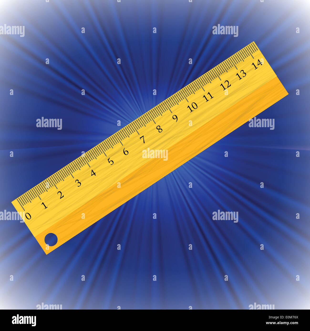 colorful illustration with ruler on a blue background for your design ...