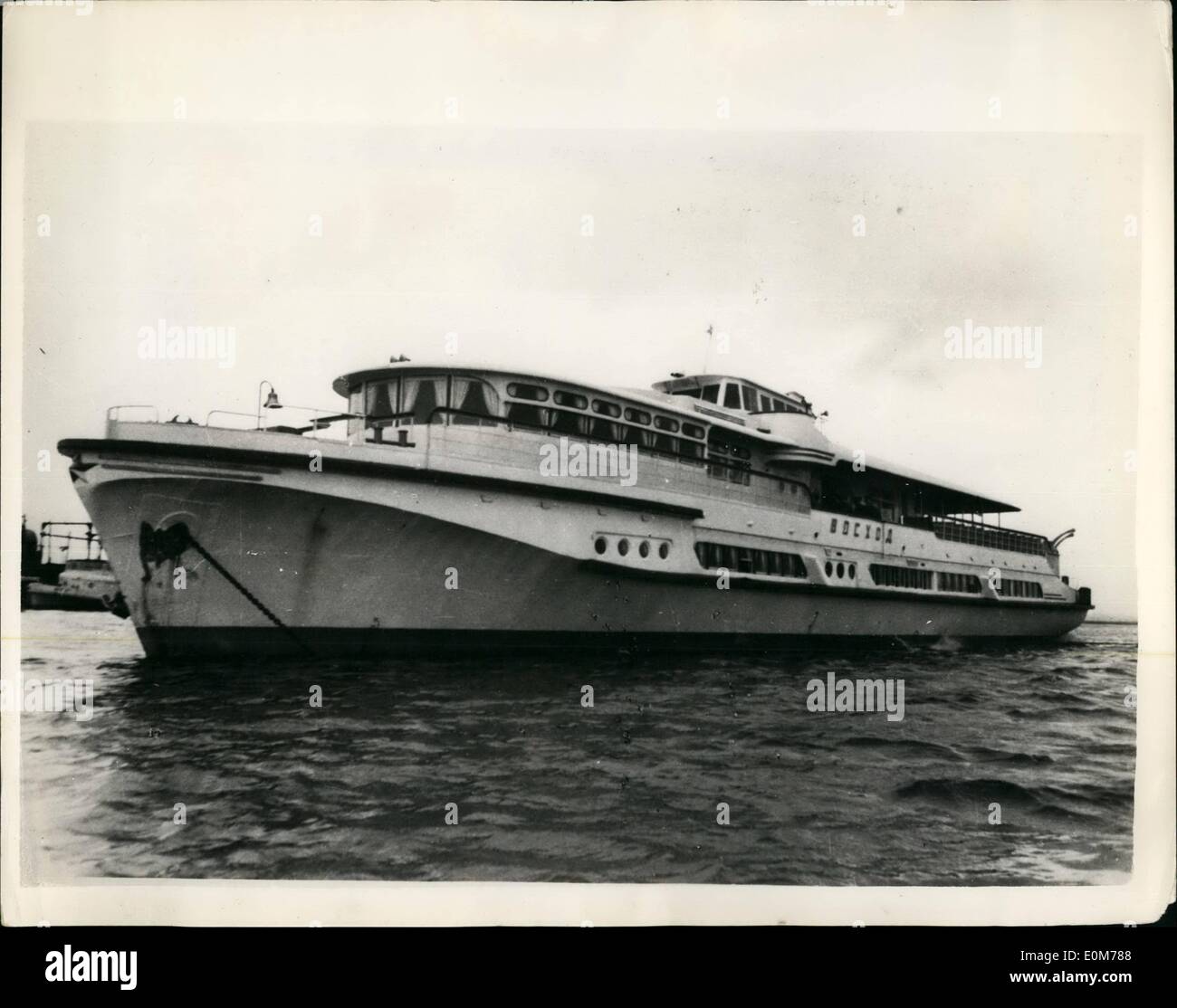 Nov. 11, 1953 - From Behind The Iron Curtain. New Russian Diesel Vessel ...