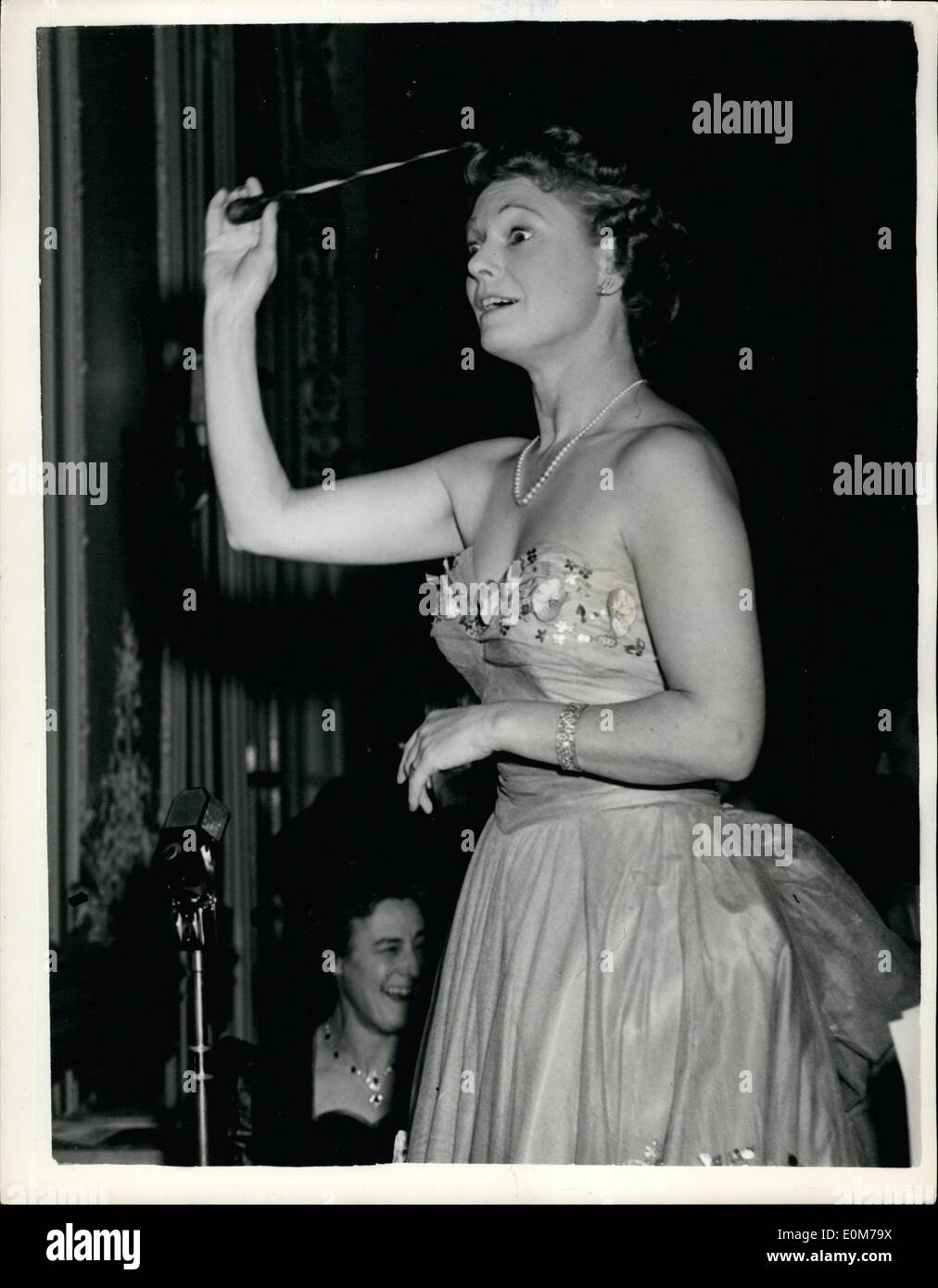 Nov. 11, 1953 - Stars prepare for the ''Toy Symphony''. Anna Neagle ...