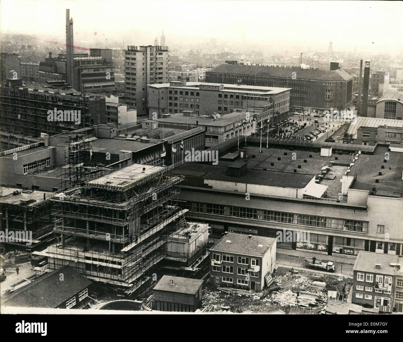 Nov. 11, 1953 - Rotterdam - Netherlands Today. Reconstruction of Bomb ...