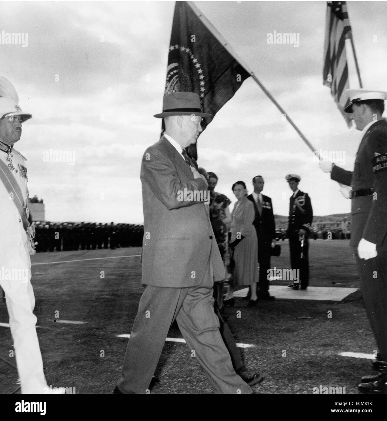 President Eisenhower arrives in Bermuda Stock Photo - Alamy