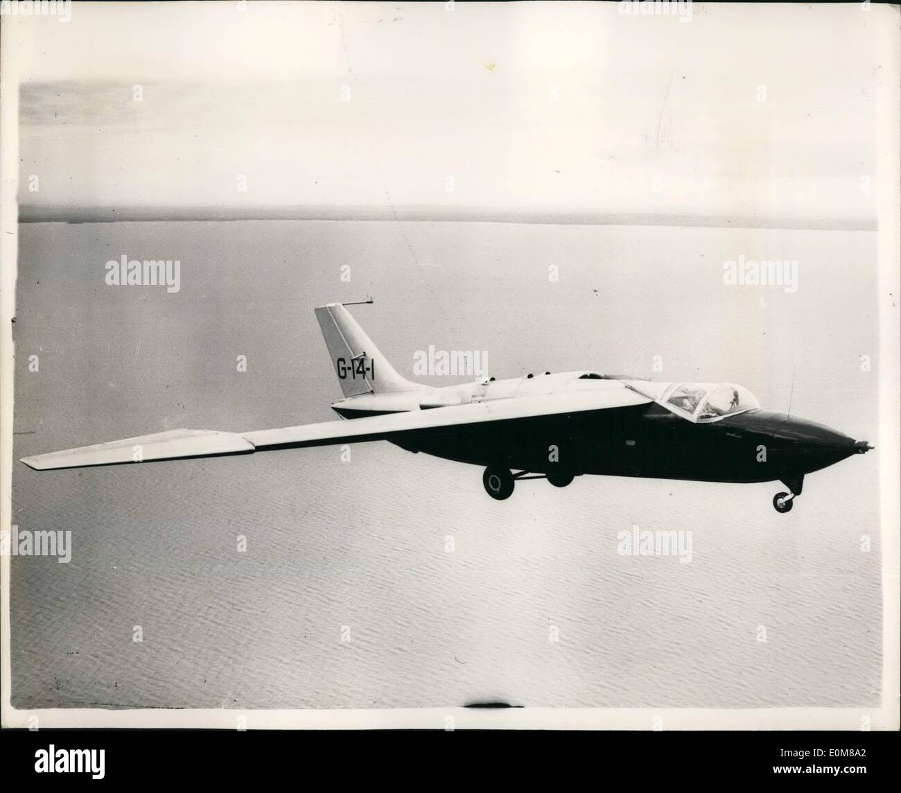 Dec. 12, 1953 - The Tailess jet shows its paces. First Public flight of ...