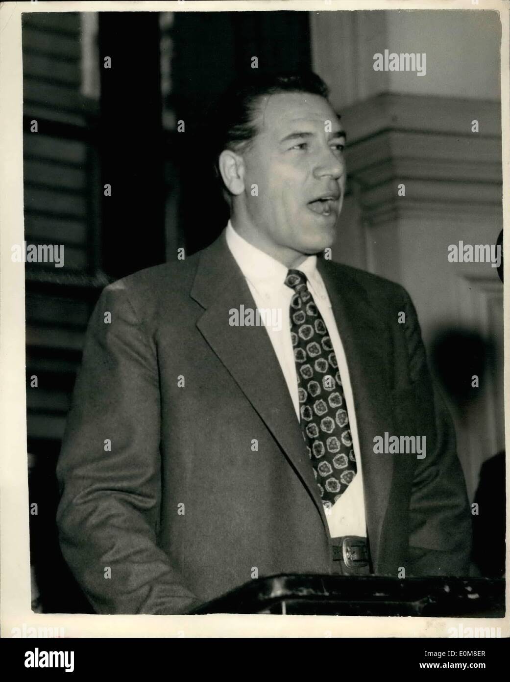 Feb. 02, 1954 - Billy Graham at Press Conference Keystone Photo Shows ...