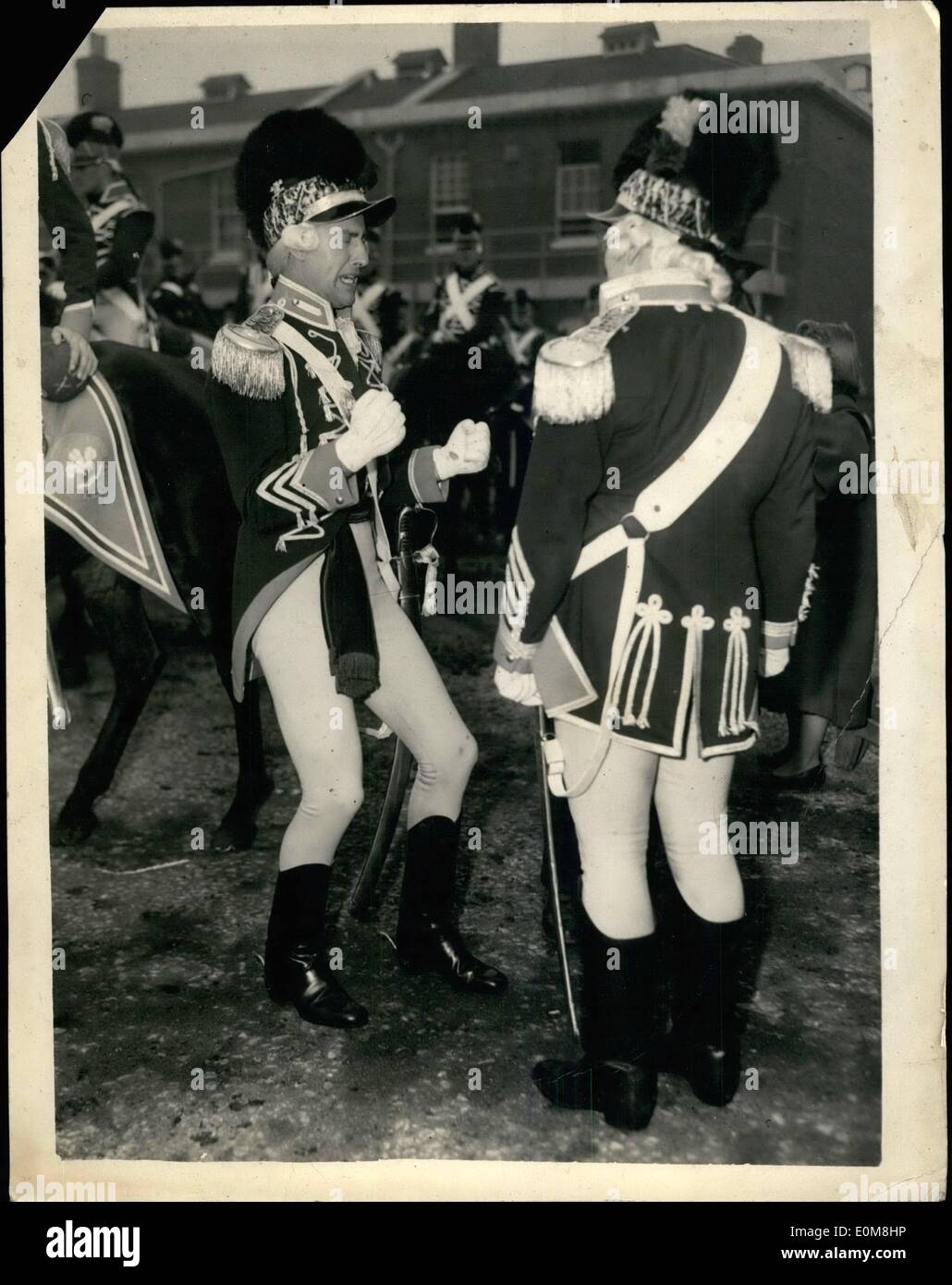 Dec. 12, 1953 - Making ''Beau Brummel'' at Woolwich barracks. M.G.M ...