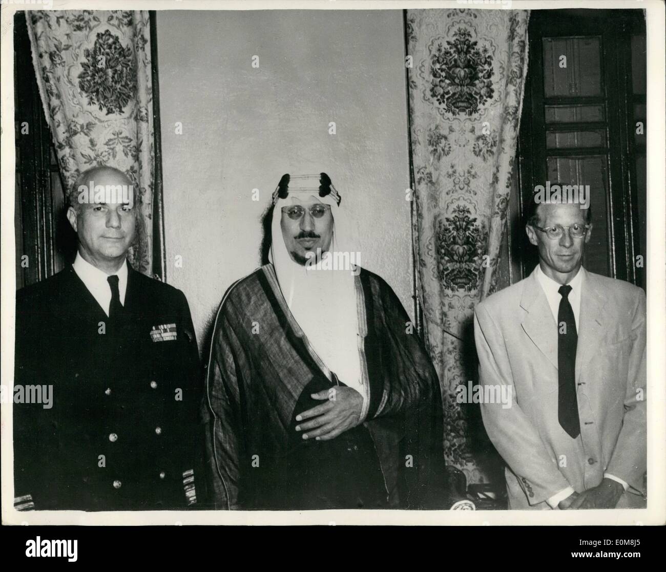Dec. 12, 1953 - United States Naval Chief visits King Abdul of Saudi ...