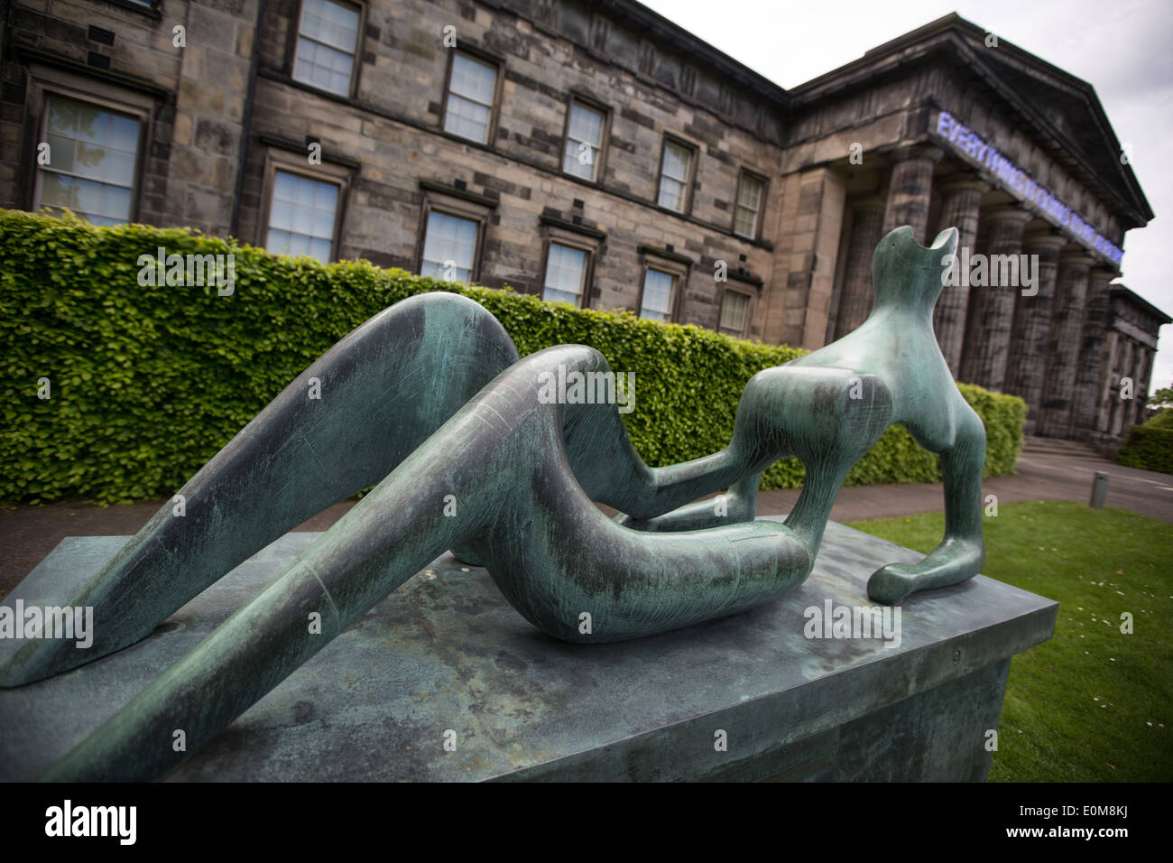 Scottish National Gallery of Modern Art, with Henry Moore sculpture, in ...
