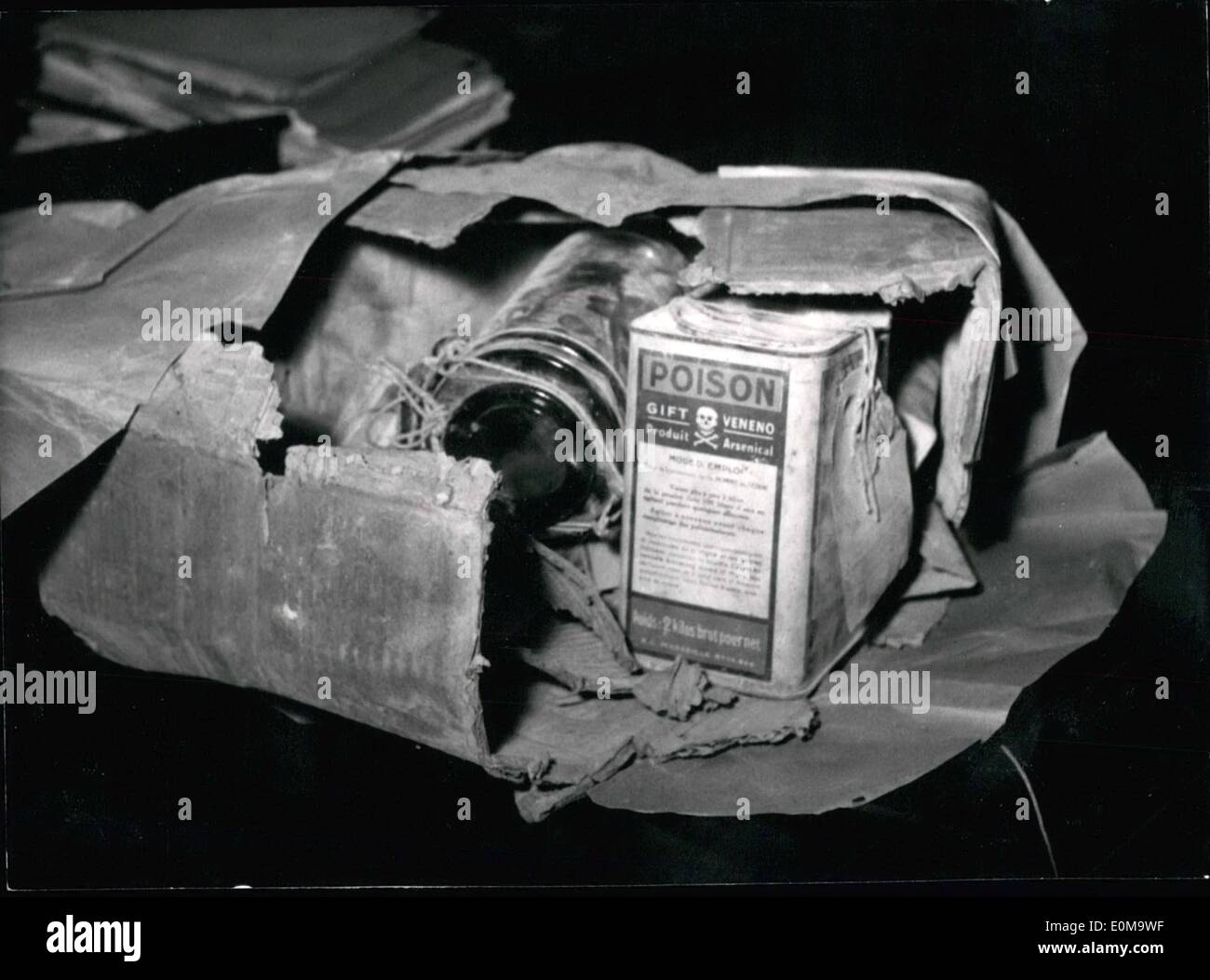 Mar. 03, 1954 - Butcher's Shop and Vehicles after a Plastic Bomb ...