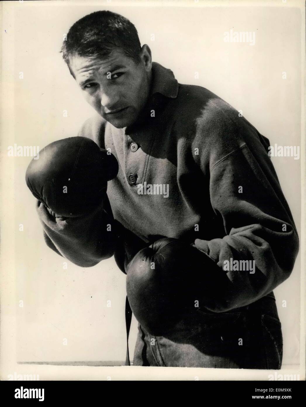 Apr. 17, 1954 - Preparing For Fight With Turpin Italian Champion in ...