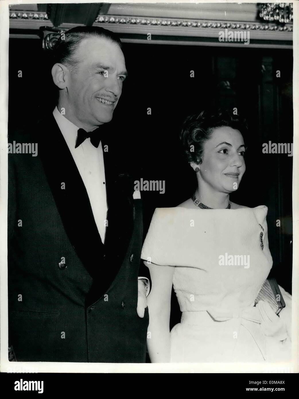 May 05, 1954 - First Night Of ''After The Ball''...Mr. and Mrs. Douglas ...