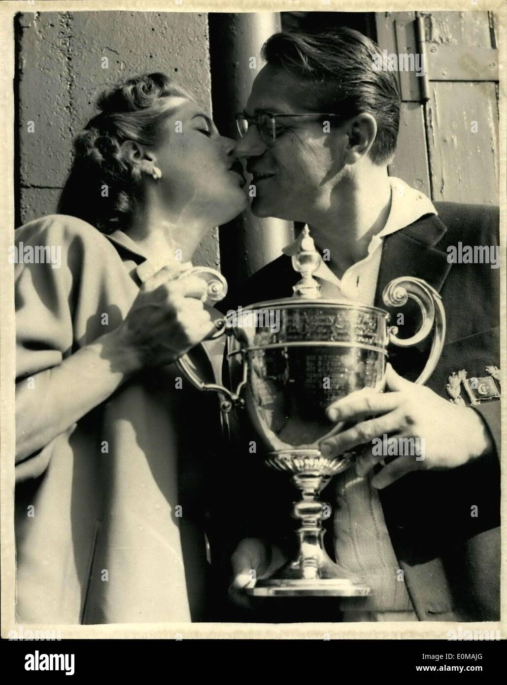 Jul. 02, 1954 - Drobny wins the men's Singles at Wimbledon ...