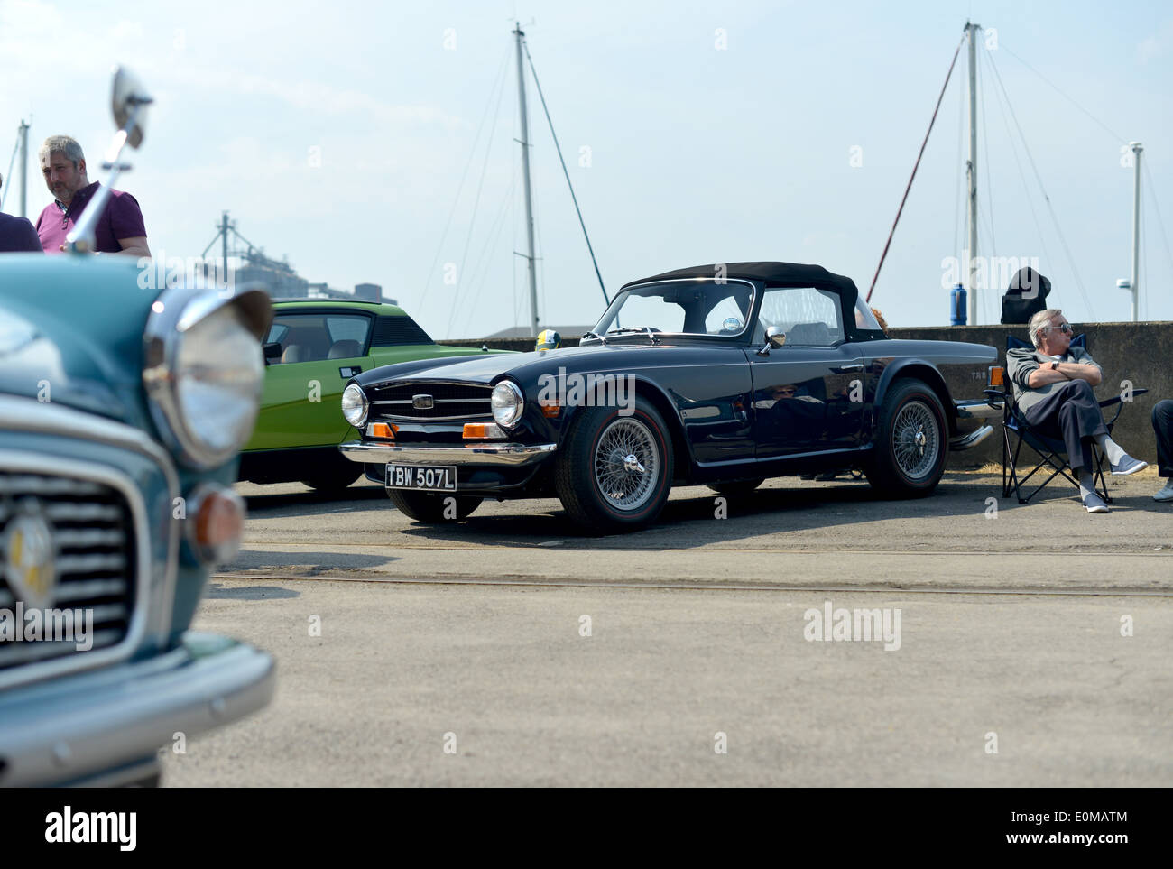 Chatham Dockyard classic car show Stock Photo - Alamy