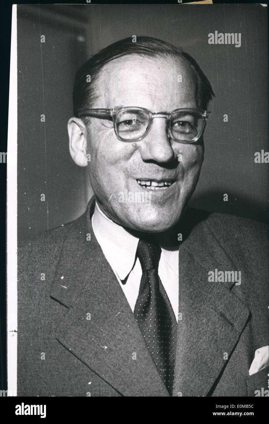 May 18, 1954 - The winner: The deputy Karl Georg Pfleiderer, democratic ...