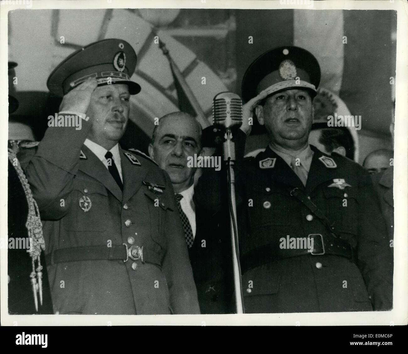 Aug. 08, 1954 - Two South American presidents meet: President Peron of ...