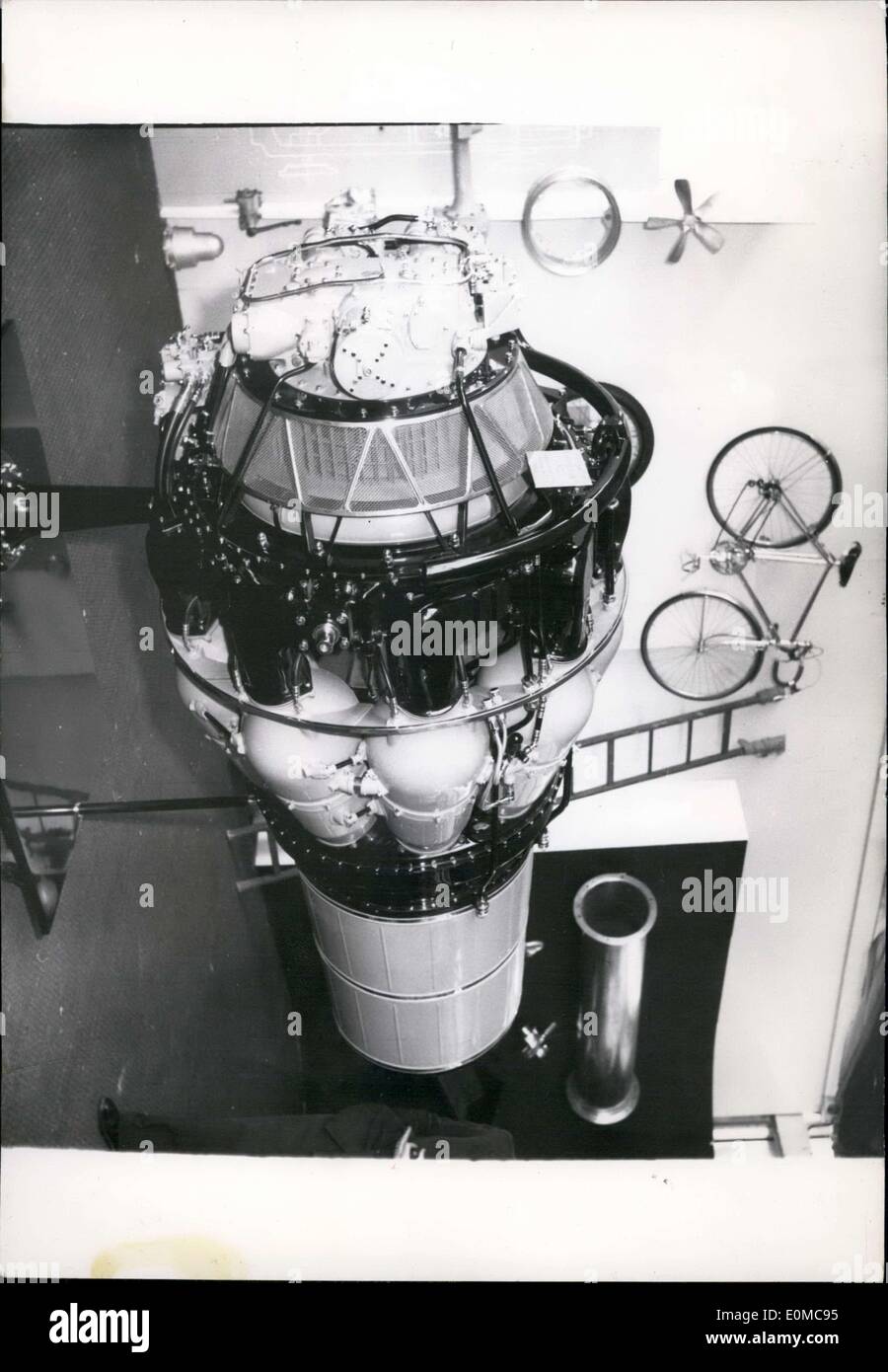 Jun. 11, 1954 - Aluminium' Show Opens In Paris: A turbo-reactor, of the ...