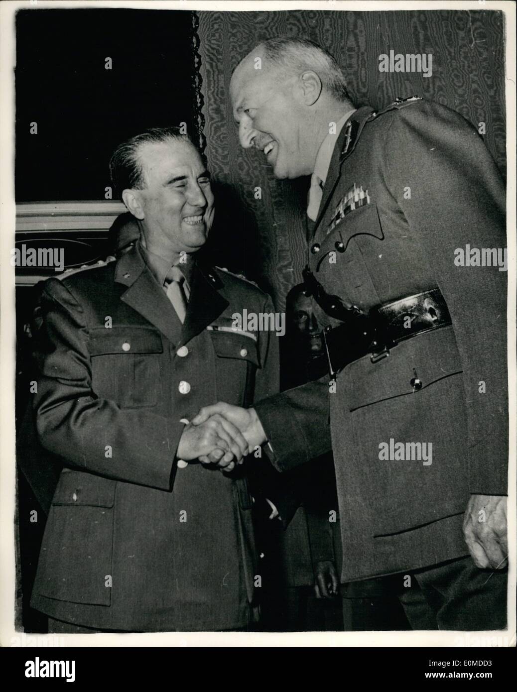 Oct. 10, 1954 - Italian General Arrives for trieste take-over. major ...