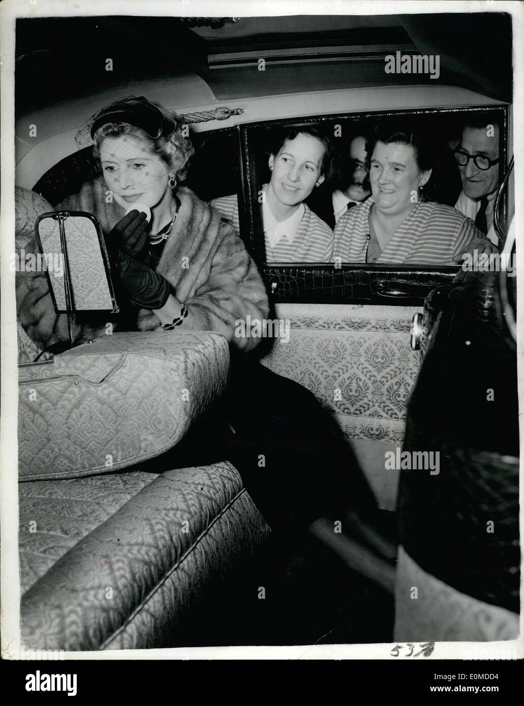 Oct. 10, 1954 - Lady Docker Tries Out The ''Stardust Special'' Preview ...