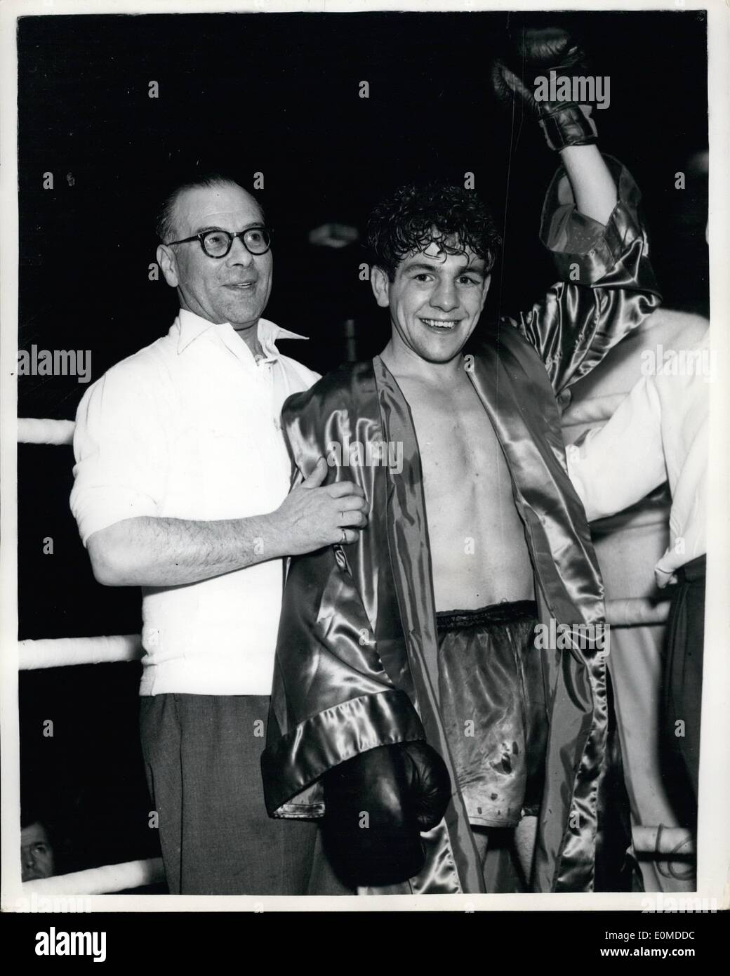 Oct. 10, 1954 - BOXING AT HARRINGAY, JAKE TULI DAI DOWER. The Flyweight ...