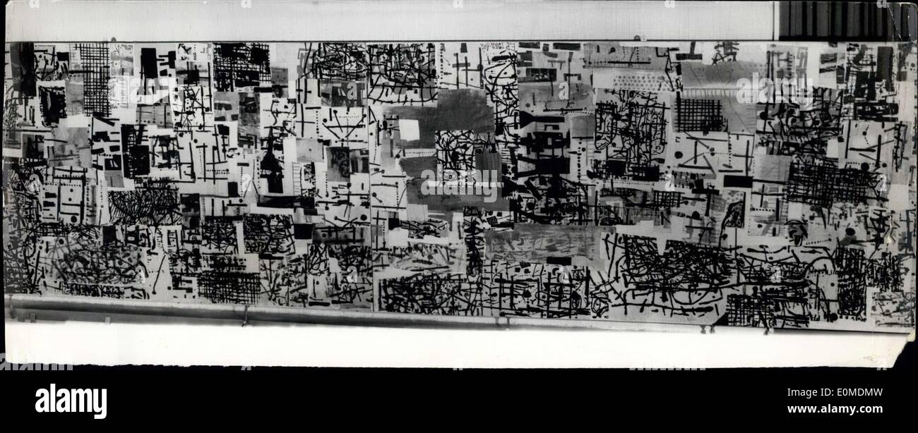 Oct. 13, 1954 - ''Collages And Objects'' Exhibition Mural - Sixteen ...
