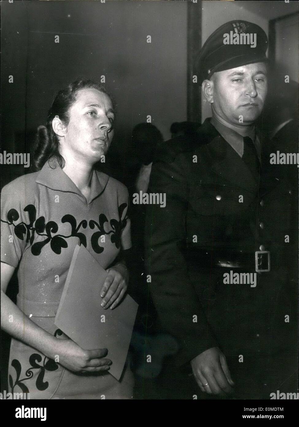 Sep. 20, 1954 - Pictured is Christa Lehmann, she was accused of ...
