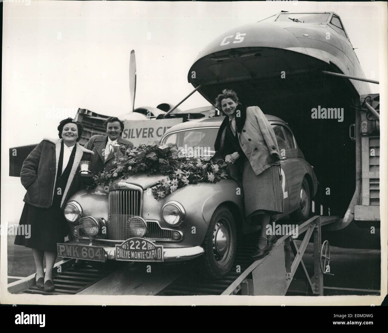 Jan. 01, 1955 - Ladies cup winner in Monte Carlo Rally home. Winner of ...