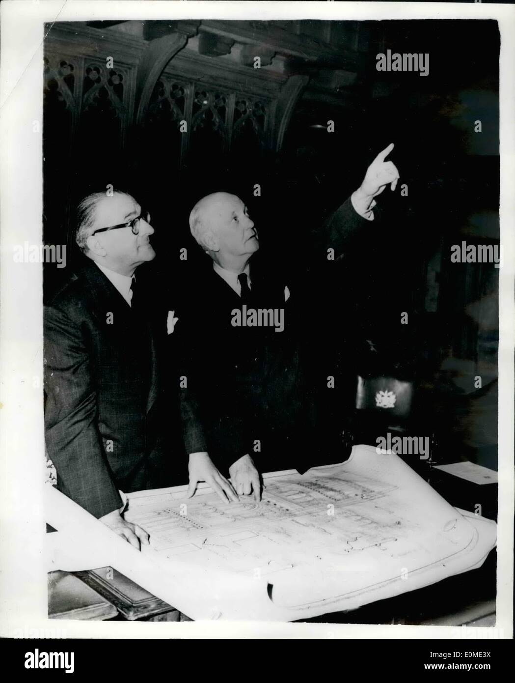 Nov. 11, 1954 - The Guildhall is open once again.. Restored to its ...