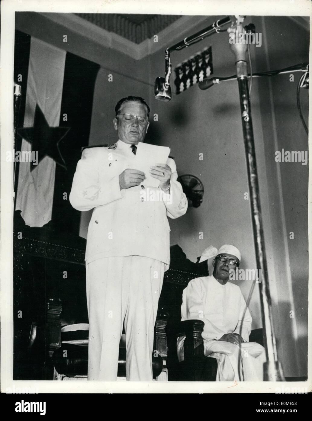 Jan. 01, 1955 - President Tito in Burma.: Marshal Tito, President of ...
