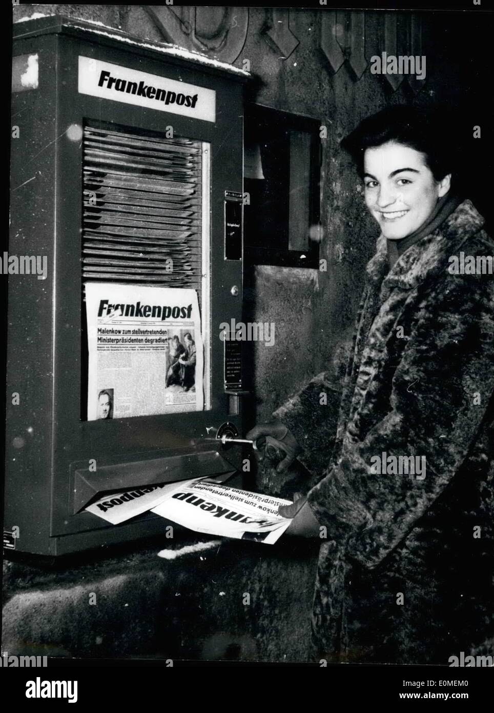 1955 newspaper hi-res stock photography and images - Alamy