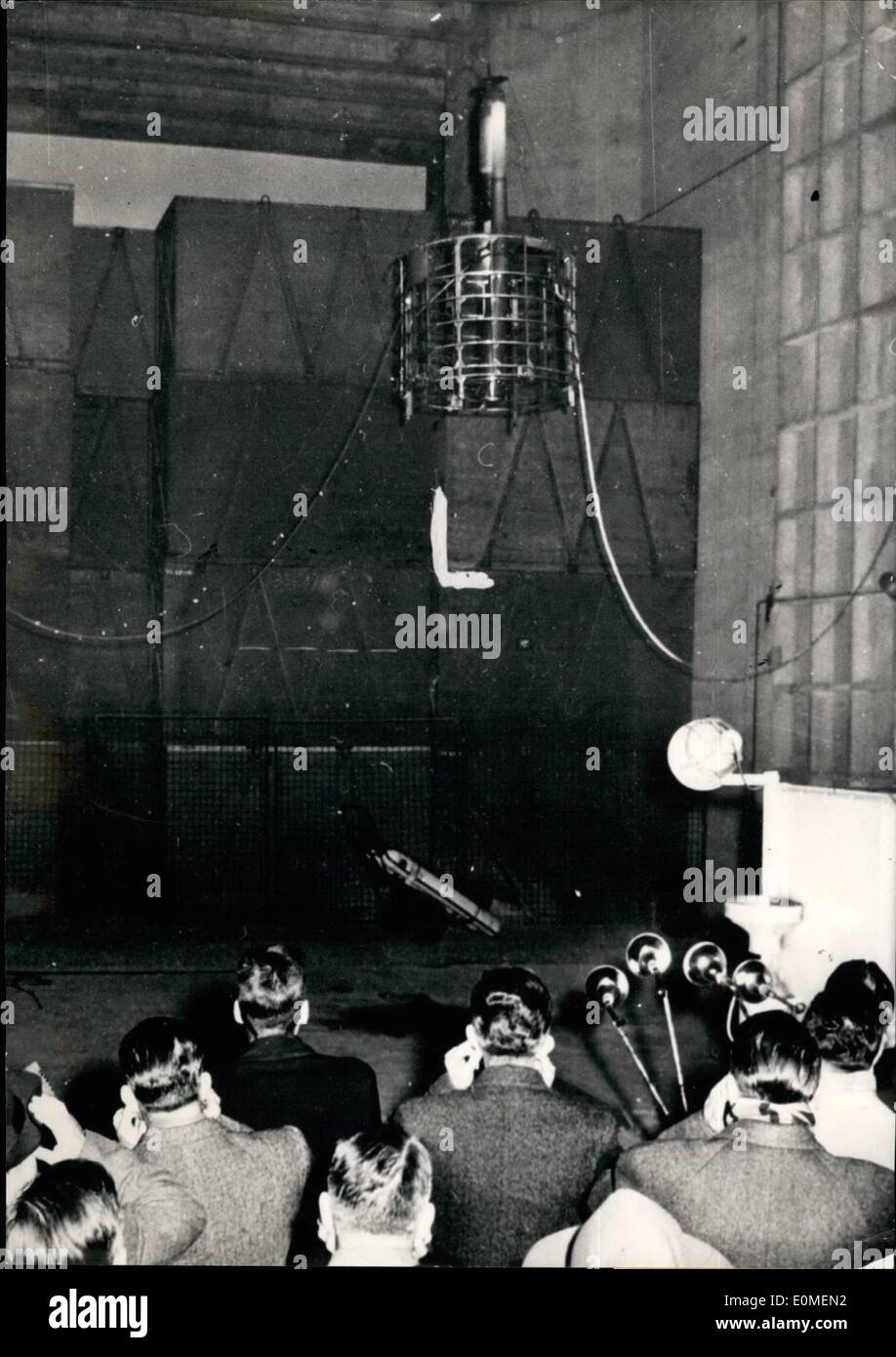 Feb. 02, 1955 - New Version of ''Flying Bedstead'': A model of the new ...