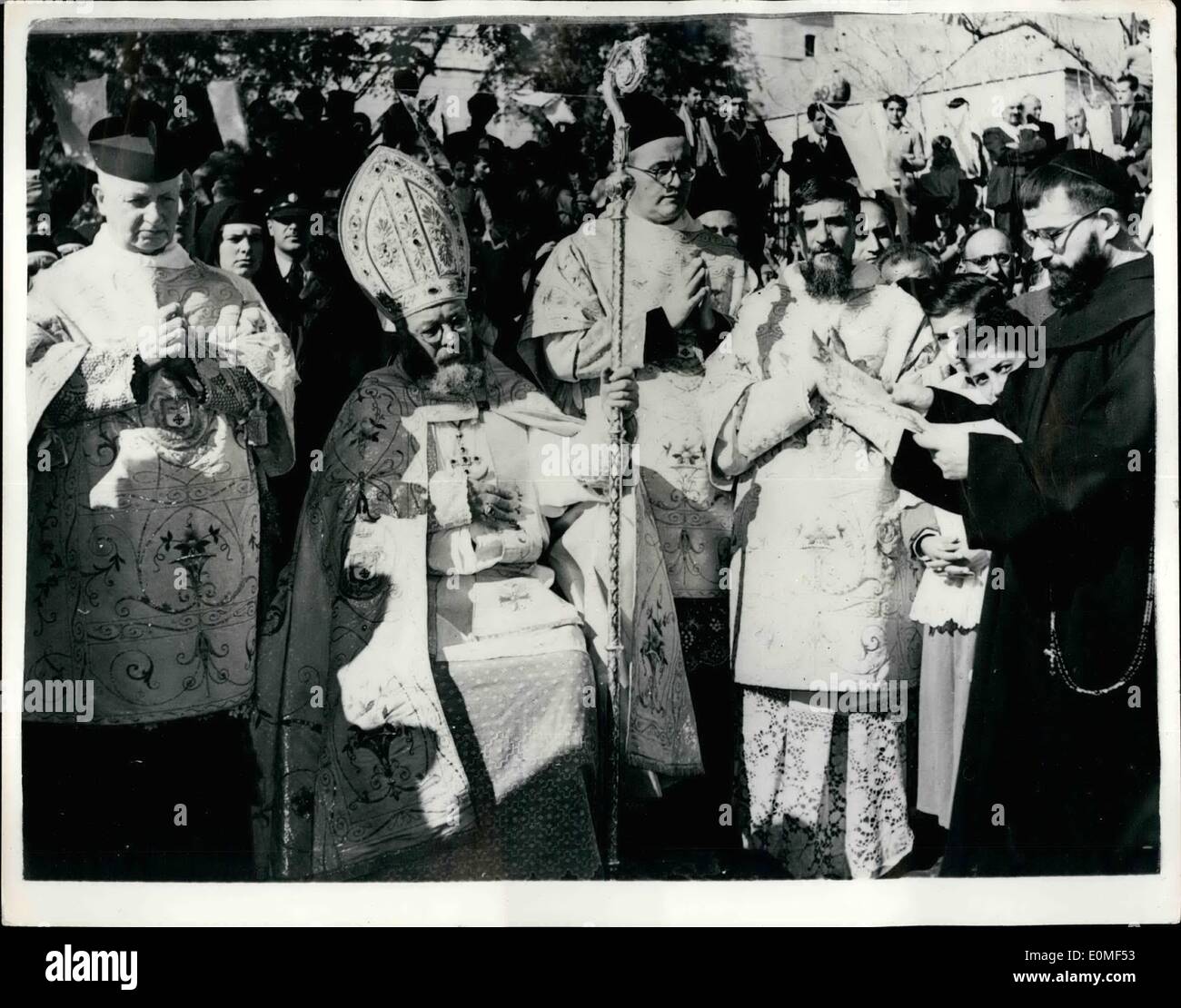 Dec. 12, 1954 - Catholics of Nazareth and Israel celebrate Centenary of ...