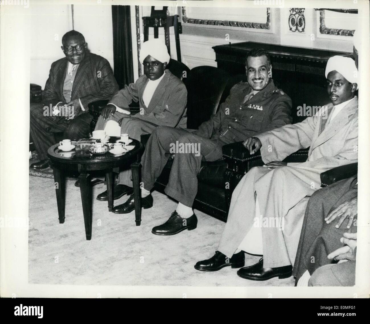 Dec. 12, 1954 - Sudanese Leaders visit Egyptian Premier: The Sudanese ...