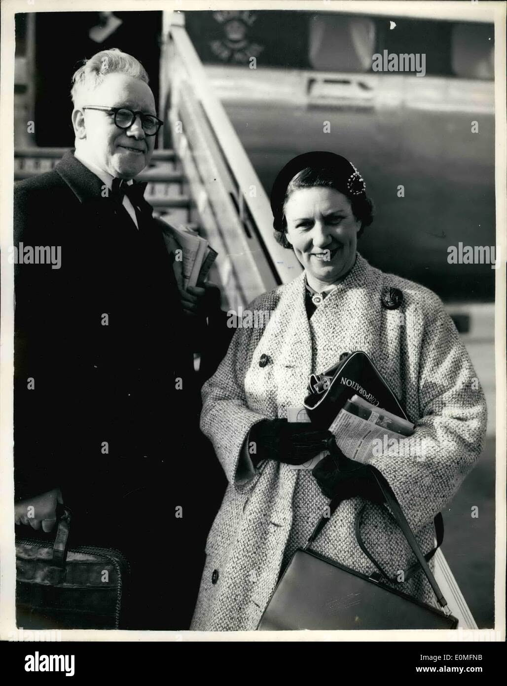 Mar. 03, 1955 - Mr. Morrison leaves for Rome.: Mr. Herbert Morrison ...