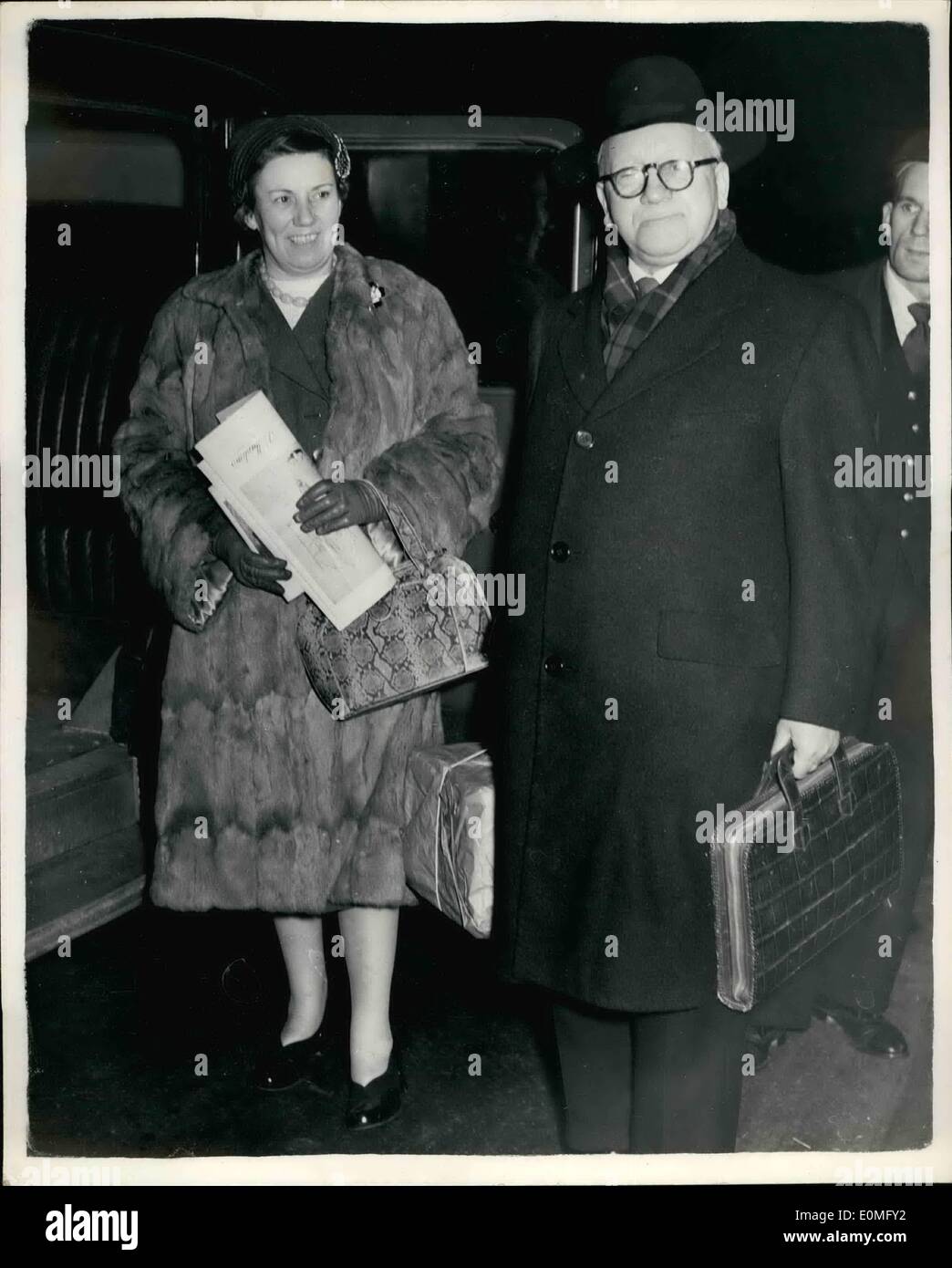 Jan. 01, 1955 - Mr. And Mrs. Herbert Morrison arrive in London. Mr. And ...