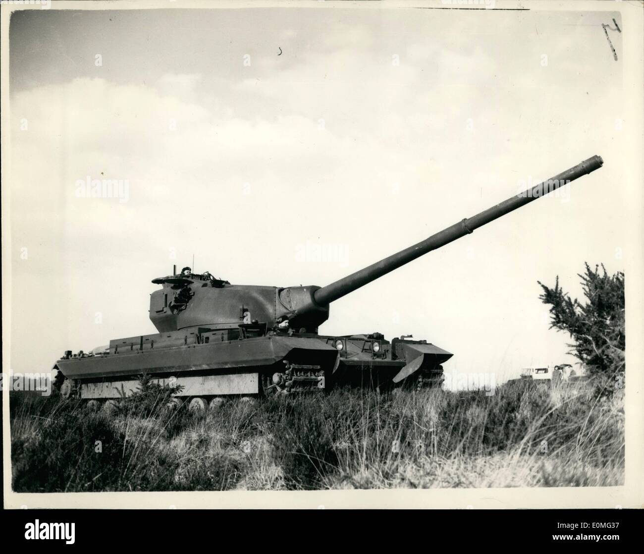 Mar. 03, 1955 - Demonstration of Conqueror Tank. A demonstration of the ...