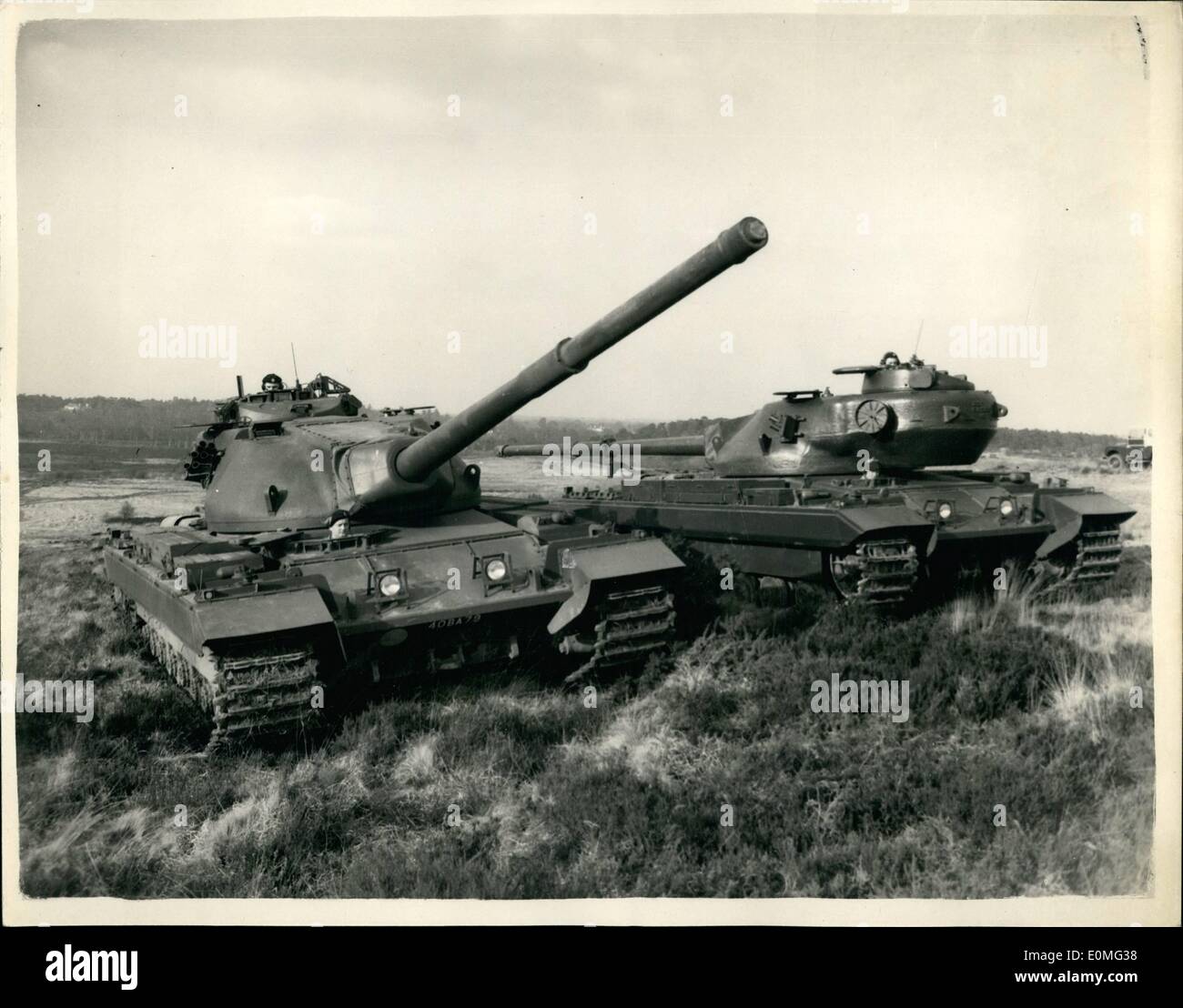 Mar. 03, 1955 - Demonstration Of Conqueror Tank: A demonstration of the ...