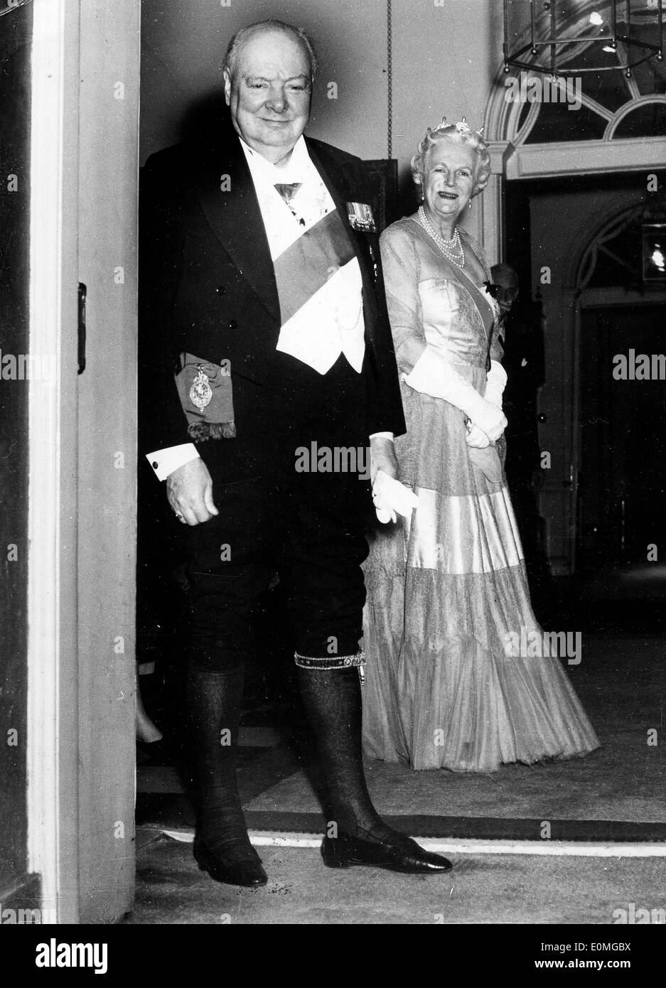 Prime Minister Churchill and Lady Clementine Stock Photo - Alamy