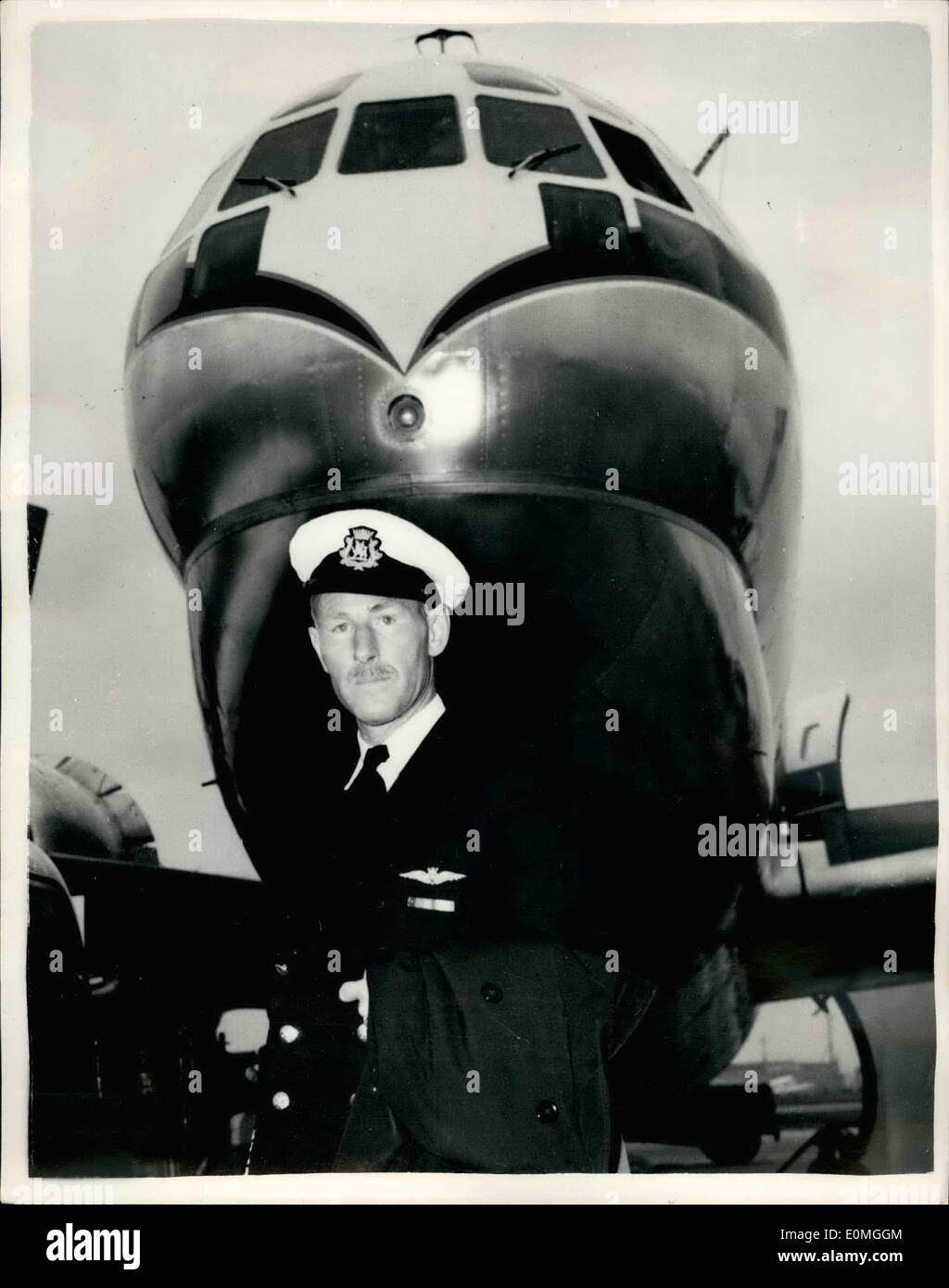 May 05, 1955 - First British Pilot To Cross Atlantic 500 Times. Captain ...