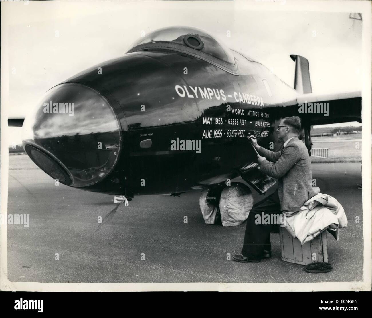 Apr. 04, 1955 - Aircraft Arrive for the Farnborough: Several Aircraft ...