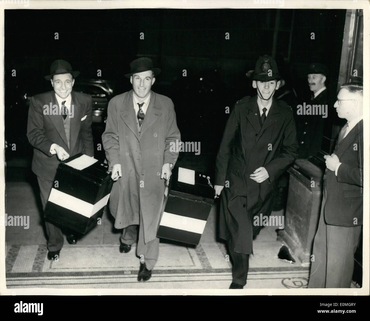 May 05, 1955 - Britain Goes To The Poll The Ballot Boxes Arrive At ...