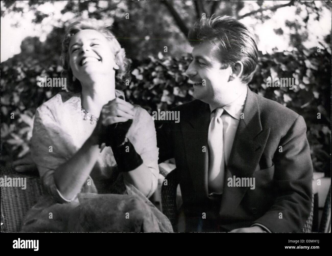 Jul. 07, 1955 - A New Movie Couple: French actor Francois Perrier and ...