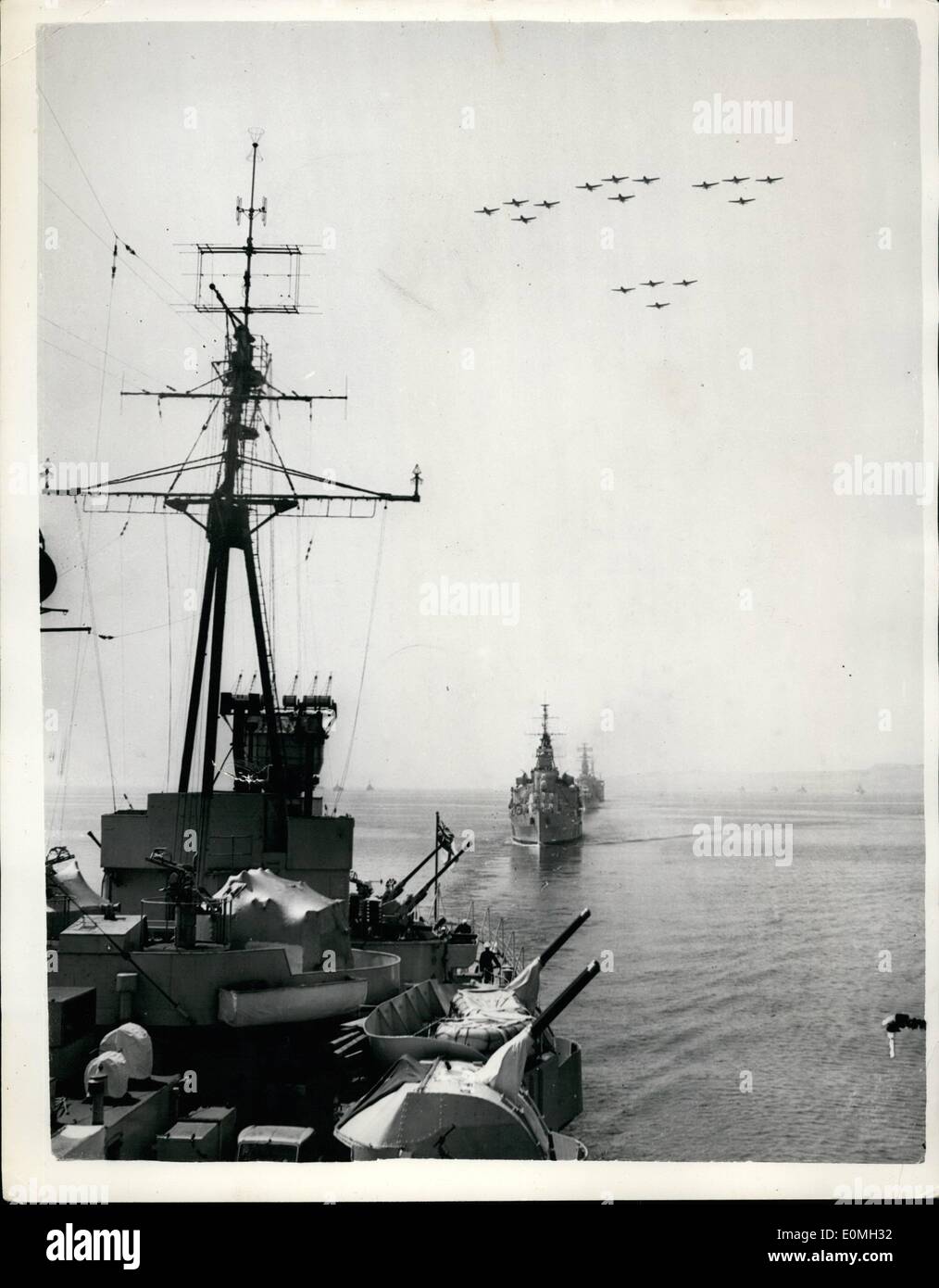 Jul. 07, 1955 - N.A.T.O. Ships Leave Forth On Exercise: Photo Shows ...