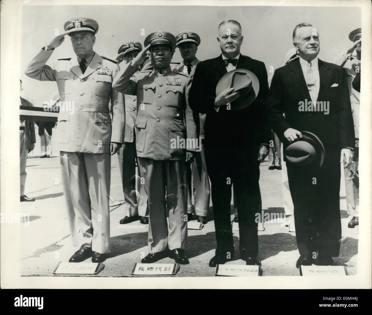 May 05, 1955 - Admiral Radford Arrives in Taipei...Talks With Kai Shek ...