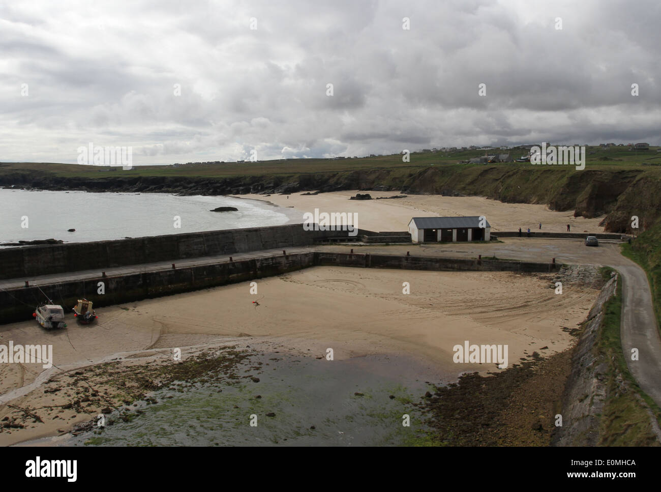 Port of Ness harbour and beach Isle of Lewis Scotland May 2014 Stock ...