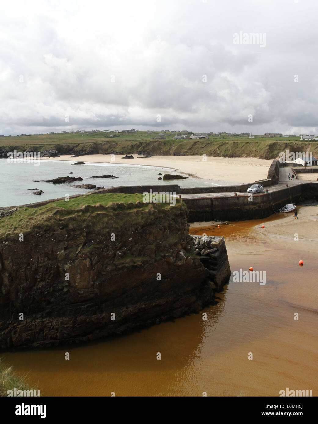 Port of Ness harbour and beach Isle of Lewis Scotland May 2014 Stock ...