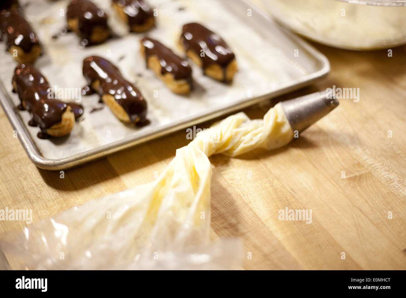 making eclairs from scratch Stock Photo - Alamy