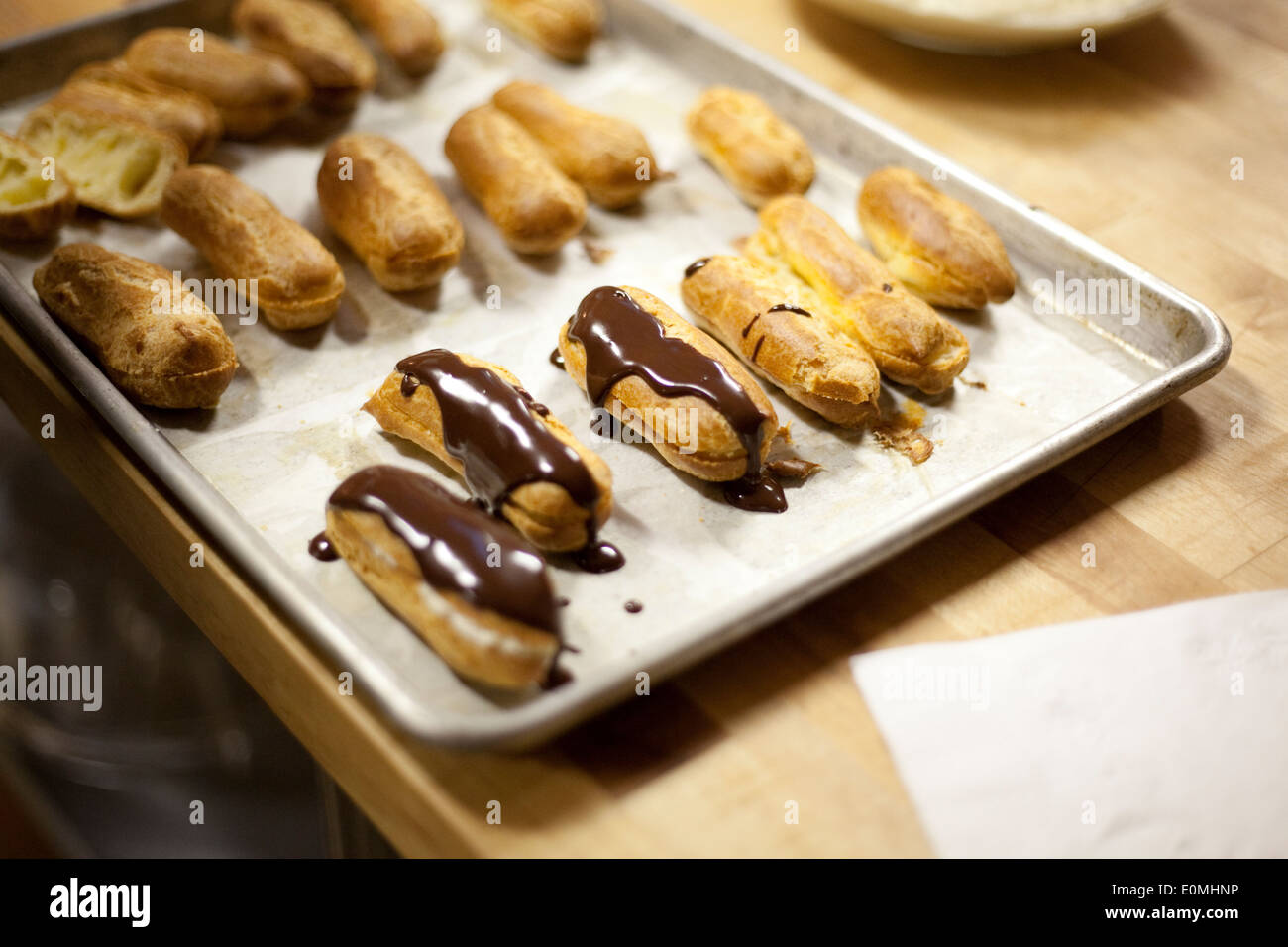 making eclairs from scratch Stock Photo - Alamy