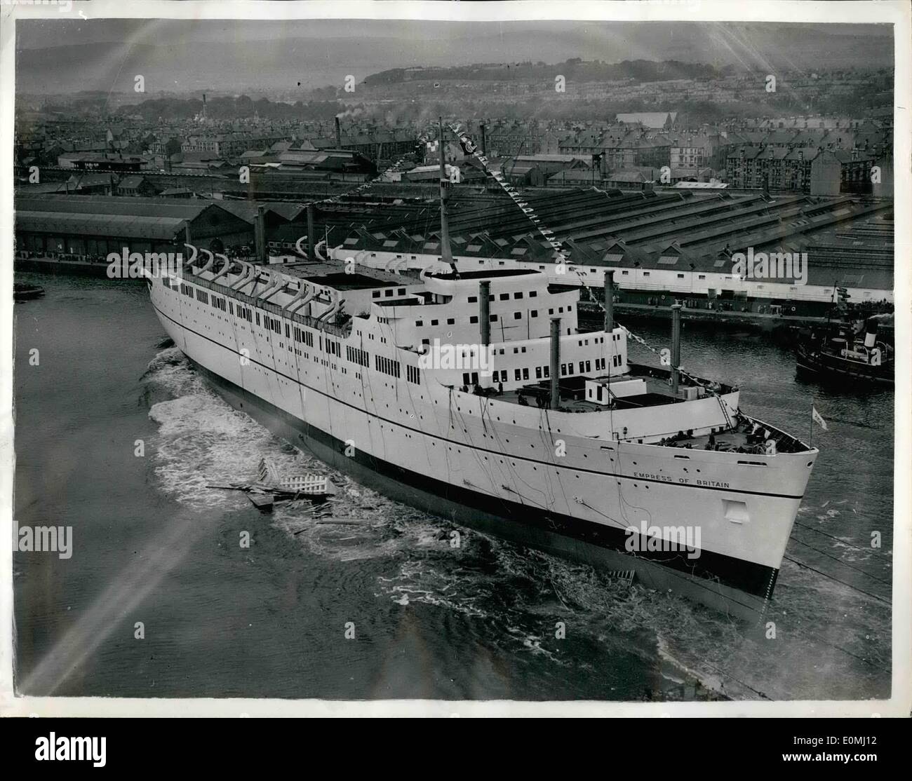Jun. 06, 1955 - H.M. THE QUEEN LAUNCHES THE ''EMPRESS OF BRITAIN ...